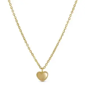 Benbridge Mini Puff Heart Pendant Necklace - Yg