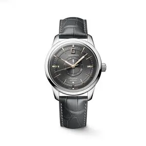 LONGINES Conquest Heritage Central Power Reserve Anthracite Watch 38mm - Stainless Steel