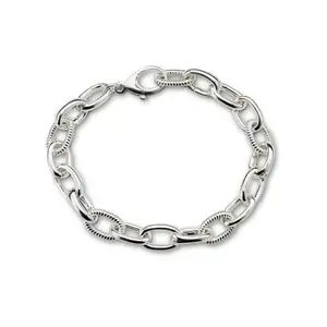 Monica Rich Kosann 7.5" Braided Link Charm Bracelet - Ss