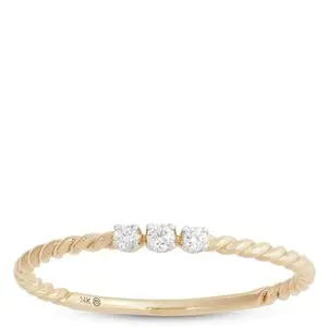 Benbridge 14k Mixed Gold Braided Two Tone Diamond Ring - Tt