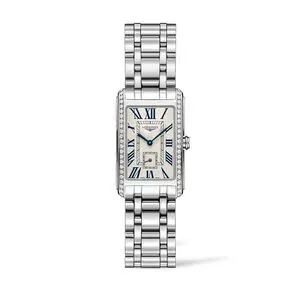 LONGINES Dolcevita Watch Silver Patterned Dial Steel Bracelet - Stainless Steel