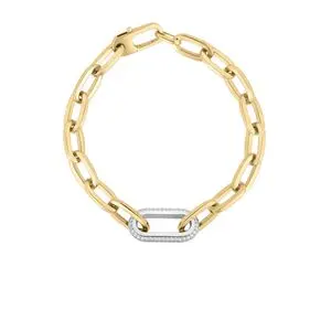 Roberto Coin 18k Gold Diamond Link Paperclip Bracelet - Tt