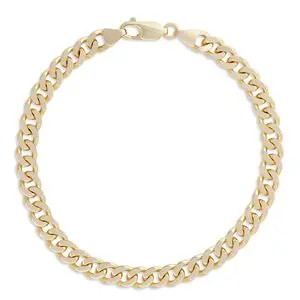 TOSCANO 8.5" Curb Link 14k Yellow Gold Bracelet - Yg