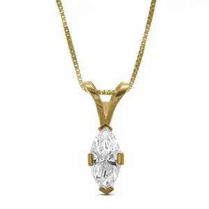 Benbridge Marquise Diamond Pendant Necklace - G-h