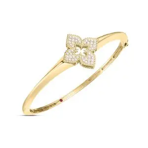 Roberto Coin Diamond Venetian Princess Bangle - Yg