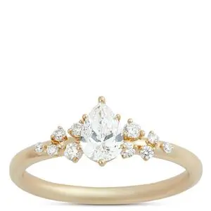 Benbridge Pear Shape Diamond Engagement Ring - G-h