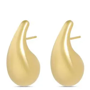 TOSCANO 14k Yellow Gold Teardrop Stud Earrings - Yg