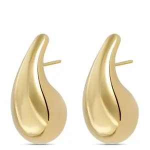 TOSCANO 14k Yellow Gold Teardrop Stud Earrings
