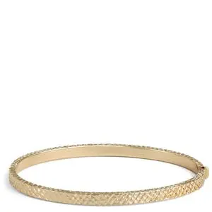 TOSCANO 14k Yellow Gold Diamond Cut Oval Bracelet - Yg