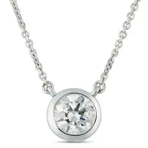Benbridge Bezel-set Solitaire Diamond Necklace - J