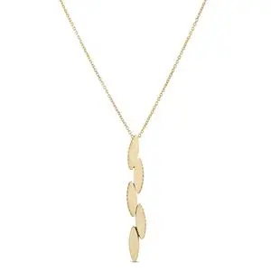 TOSCANO Linear Marquise Pendant Necklace - Yg