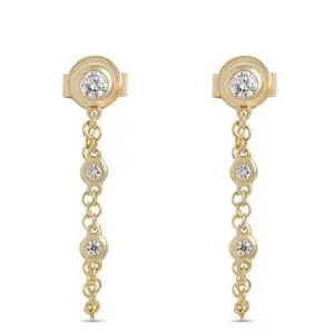 Benbridge Diamond Dangle Earrings - H-i