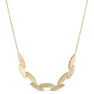 TOSCANO Textured Pendant Necklace - Yg