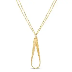 TOSCANO Twisted Ribbon Pendant Necklace, 14k Yellow Gold - Yg