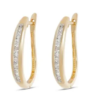 Benbridge Diamond Hoop Earrings, 14k Yellow Gold - Yg