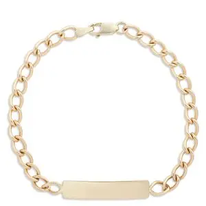 Benbridge Engravable 14k Yellow Gold Baby Curb Link Bracelet - Yg