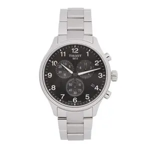 TISSOT Chrono Xl Classic Black Dial Watch, 45mm - Stainless Steel