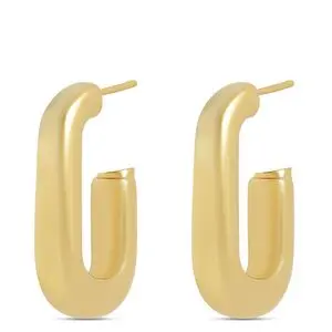 TOSCANO 14k Yellow Gold Large Hoop Earrings - Yg