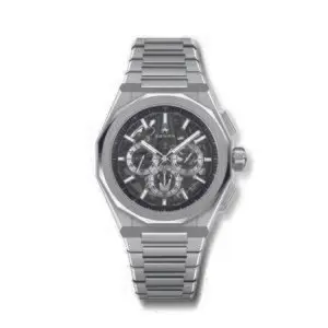 ZENITH Defy Skyline Chronograph Skeleton Black Dial Watch - Stainless Steel