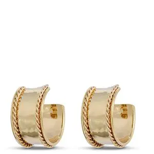TOSCANO 14k Yellow Gold Hoop Earrings - Yg