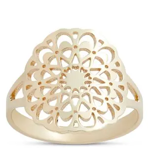 Benbridge Toscano Flat Filigree Ring - Yg