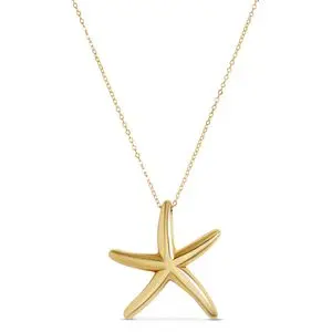 TOSCANO Starfish Pendant Necklace In 14k Yellow Gold - Yg