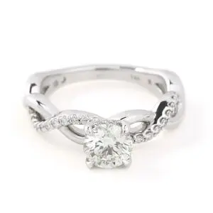 BELLA PONTE 14k White Gold Diamond Engagement Ring - Wg