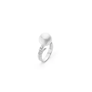 Mikimoto South Sea Pearl And Diamond Ring - White