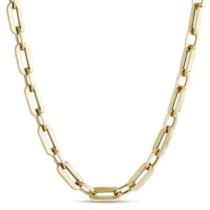 Toscano 14k Yellow Gold 18-inch Paperclip Link Necklace - Yg