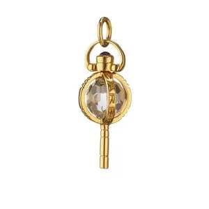 Monica Rich Kosann Mini "carpe Diem" Key Pendant - Yg