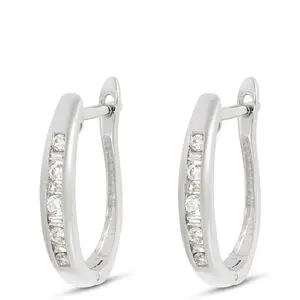 Benbridge Diamond Hoop Earrings - H-j