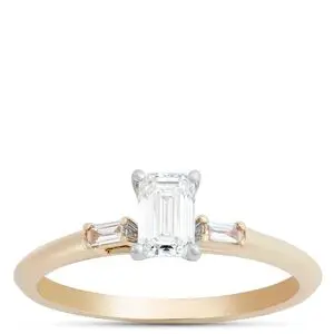 Benbridge Emerald Cut Diamond Engagement Ring - Yg