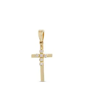 Diamond Cross Pendant Necklaces
