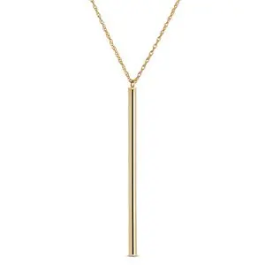 Benbridge 14k Yellow Gold Long Bar Necklace - Yg
