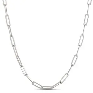 Benbridge 14k White Gold 18-inch Paperclip Chain Necklace - Wg
