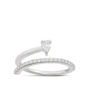 Benbridge Diamond Overlap Ring In 14k White Gold - H-j