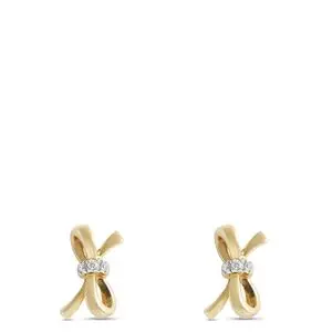 Benbridge Baby Bow Diamond Stud Earrings - H-j