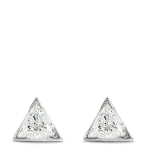 Benbridge Solitaire Trillion Diamond Stud Earrings - H-i