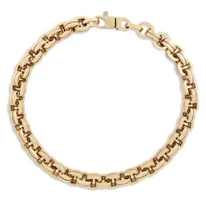 Toscano 14k Yellow Gold 8.5-inch Double Oval Bracelet - Yg