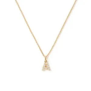 Benbridge Diamond Initial Pendant In 14k Yellow Gold - H-i