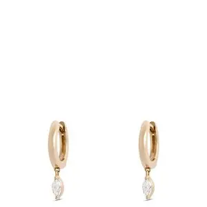 Benbridge 14k Yellow Gold Diamond Hoop Earrings - Yg