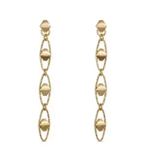 TOSCANO Bead In Wire Link Drop Earrings 622or0025 - Yg