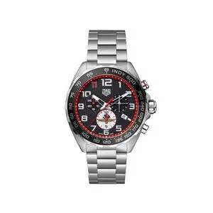 Tag Heuer Formula 1 Chronograph X Indy 500 Black Dial Watch - Stainless Steel