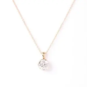 Benbridge Round Diamond Pendant Necklace - H-i