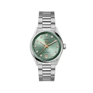 Tag Heuer Carrera Date Watch Green Dial, 36mm - Stainless Steel