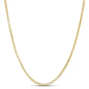 TOSCANO 24-inch Square Box Chain Necklace - Yg