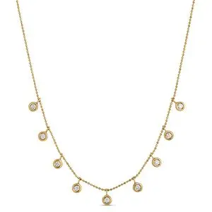 Benbridge Diamond Station Necklace - Yg
