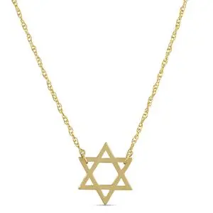 Benbridge Mini Star Of David Necklace - Yg