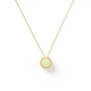 Benbridge Opal And Diamond Pendant Necklace - Green