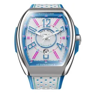 Franck Muller Vanguard Racing Miami White Dial Watch - Stainless Steel